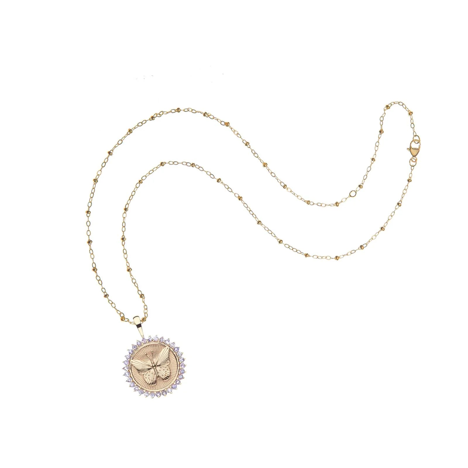 FREE Petite Embellished Coin - 16-18" Satellite Chain – Nines Apparel